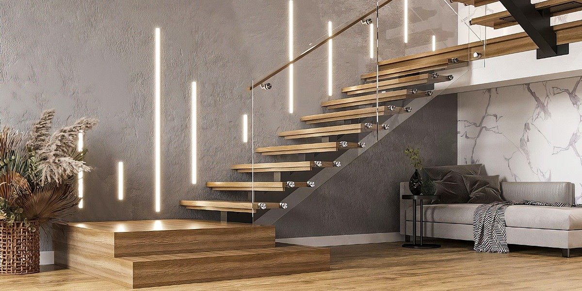 10 Staircase Wall Lighting Ideas - Home Brightside