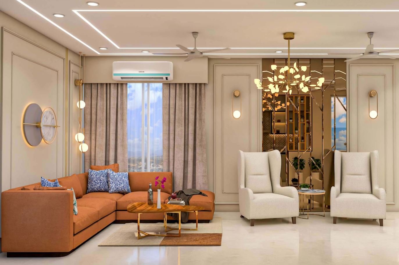 Hall Ceiling Design Latest Images with Fan - Home Brightside