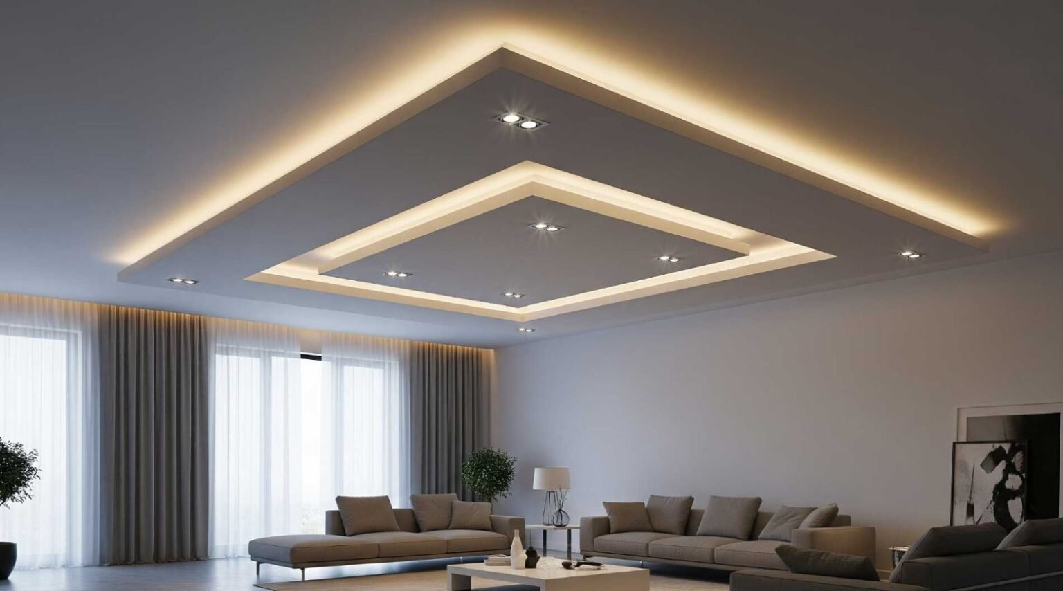 Modern Main Hall Fall Ceiling Design
